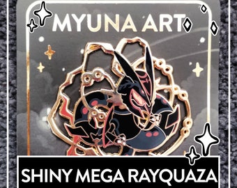 Myuna's XXL Mega Rayquaza Pin Big Fanart Sky Dragon - Etsy