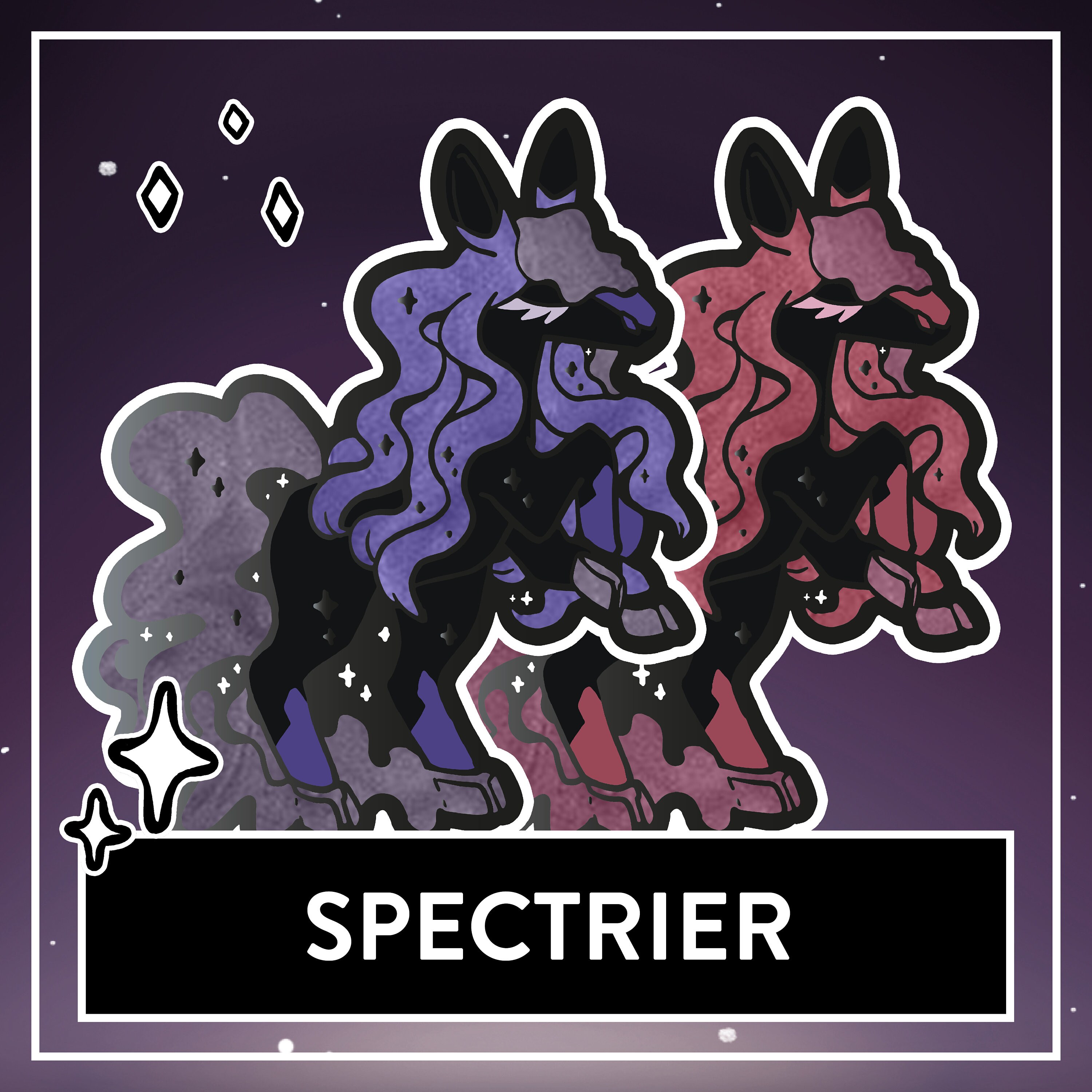 Braixen Marowak & Spectrier Hard Enamel Pins With Pearlescent - Etsy