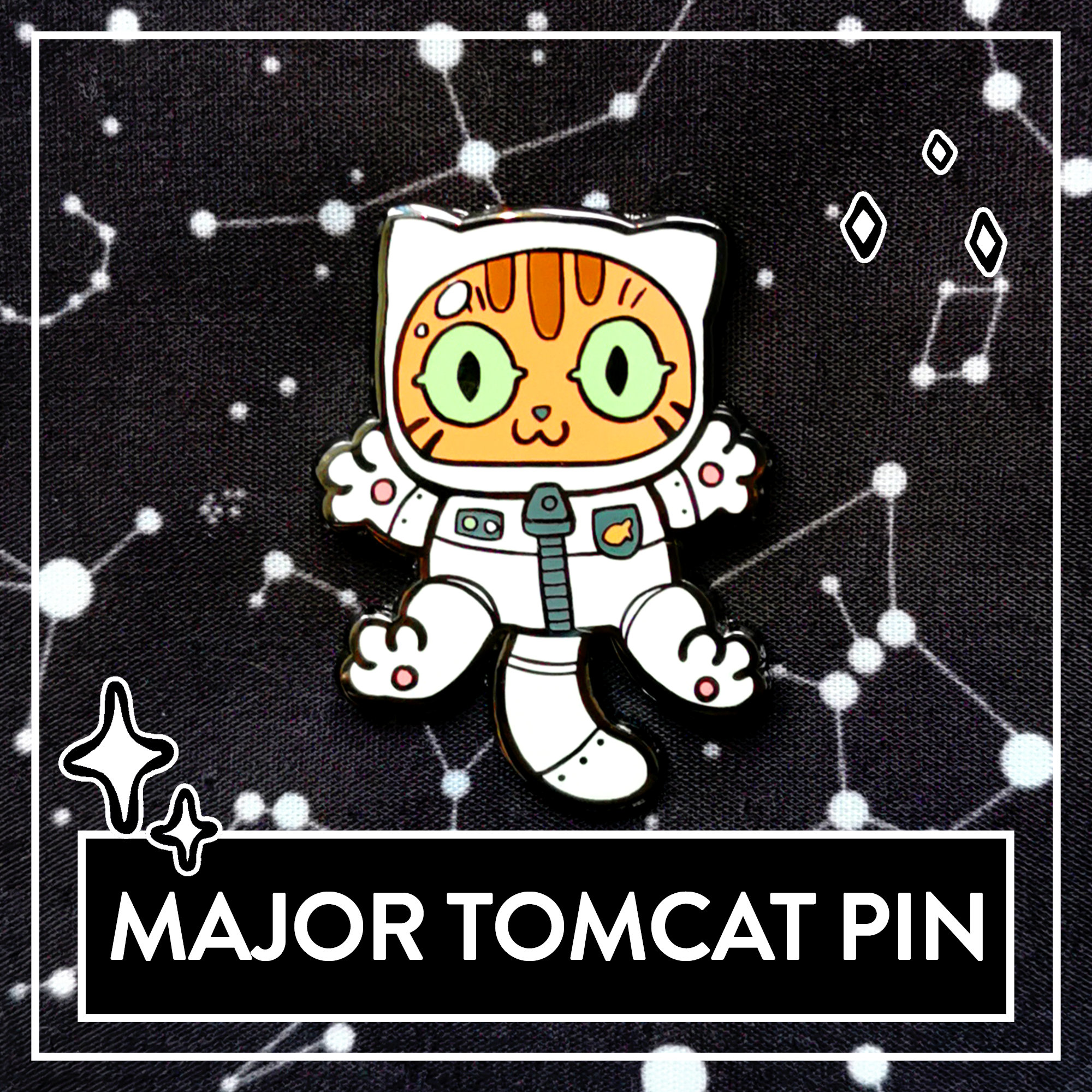 Major Tomcat Hard Enamel Pin Cat Pin Pingame Hard Enamel - Etsy
