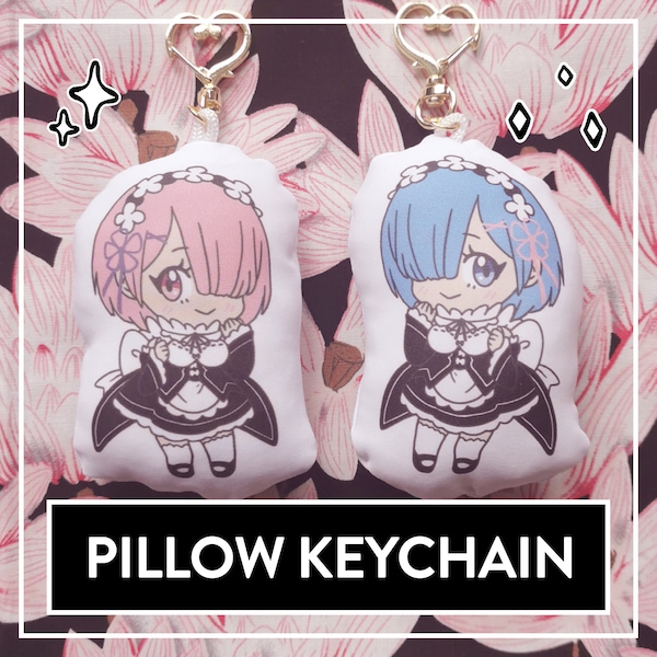 Anime Pillow Keychain - Etsy