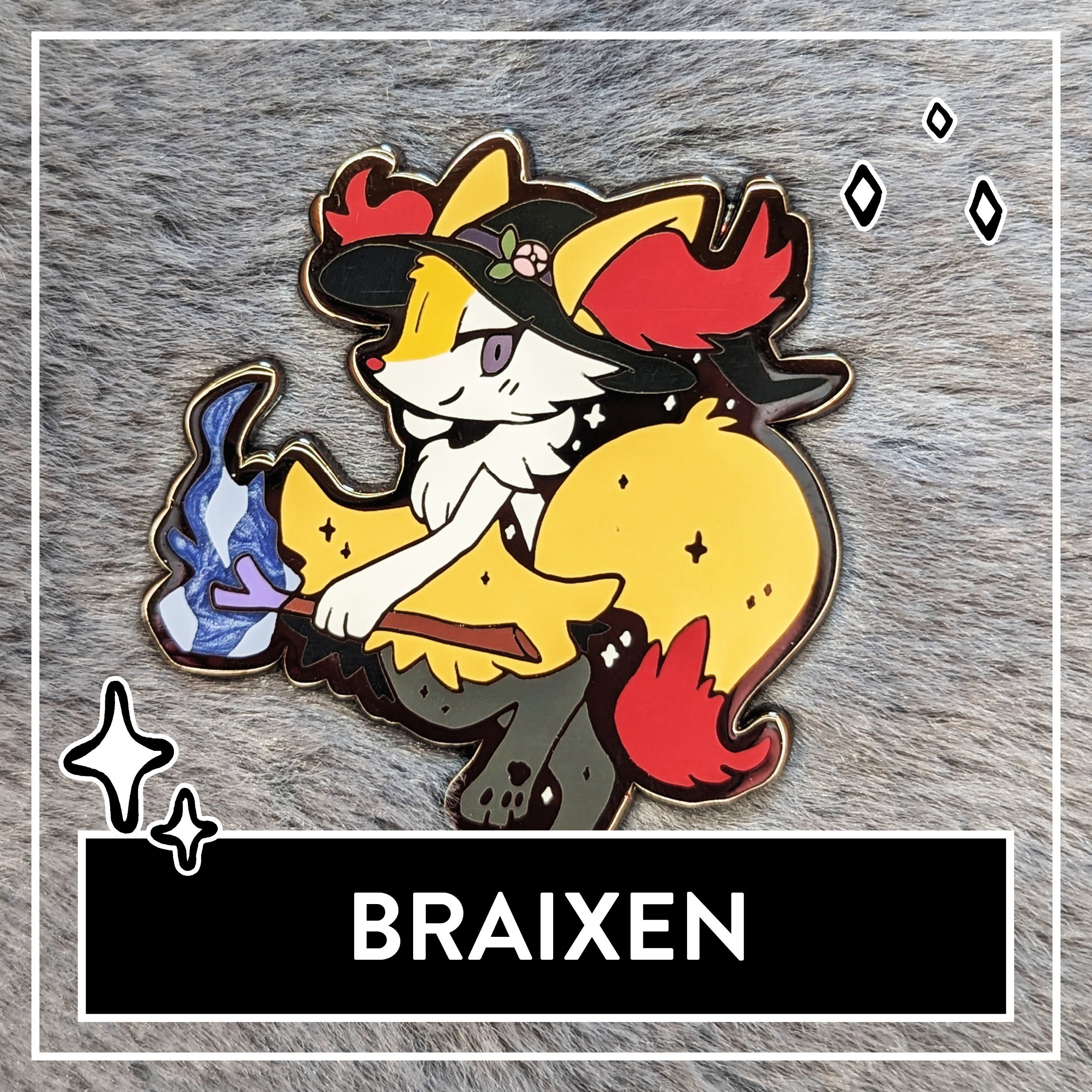 Braixen, Marowak & Spectrier Hard Enamel Pins With Pearlescent Details ...
