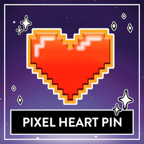 Pixel Art Pins - Etsy