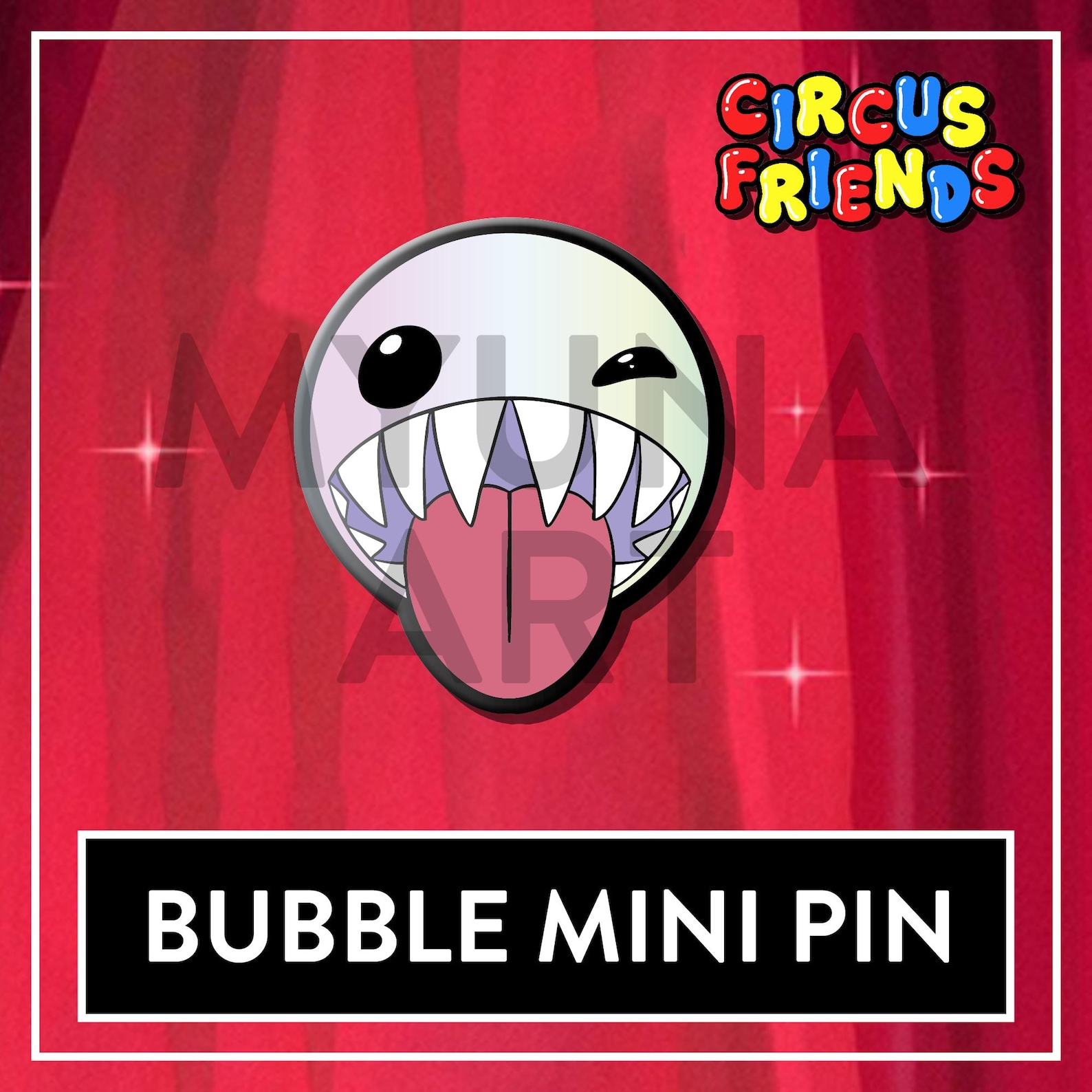 Bubble the Amazing Digital Circus Enamel Mini Pin - Circus Friends TADC ...