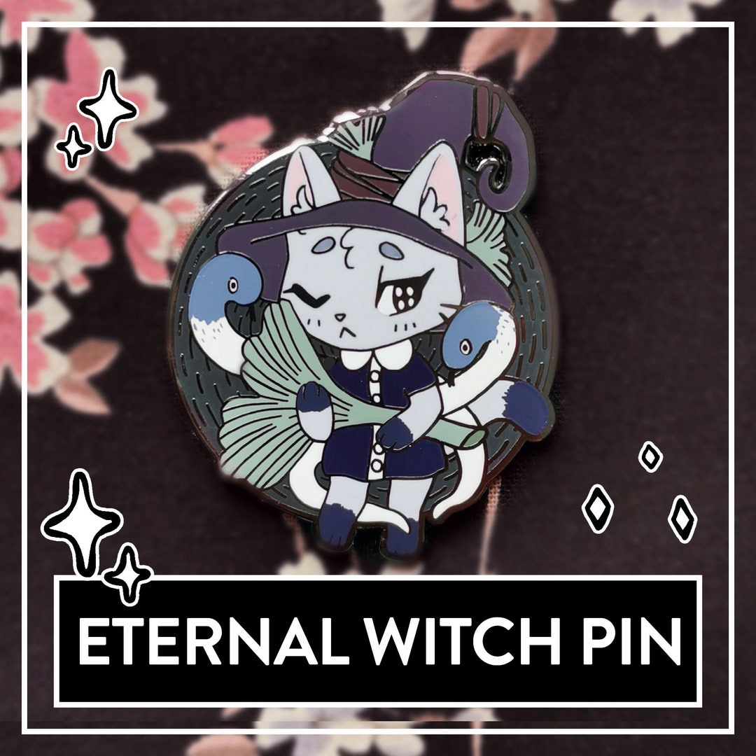 Myunas Eternal Witch Pin Little Witch Acatemia Cat Witch Pins, süße ...