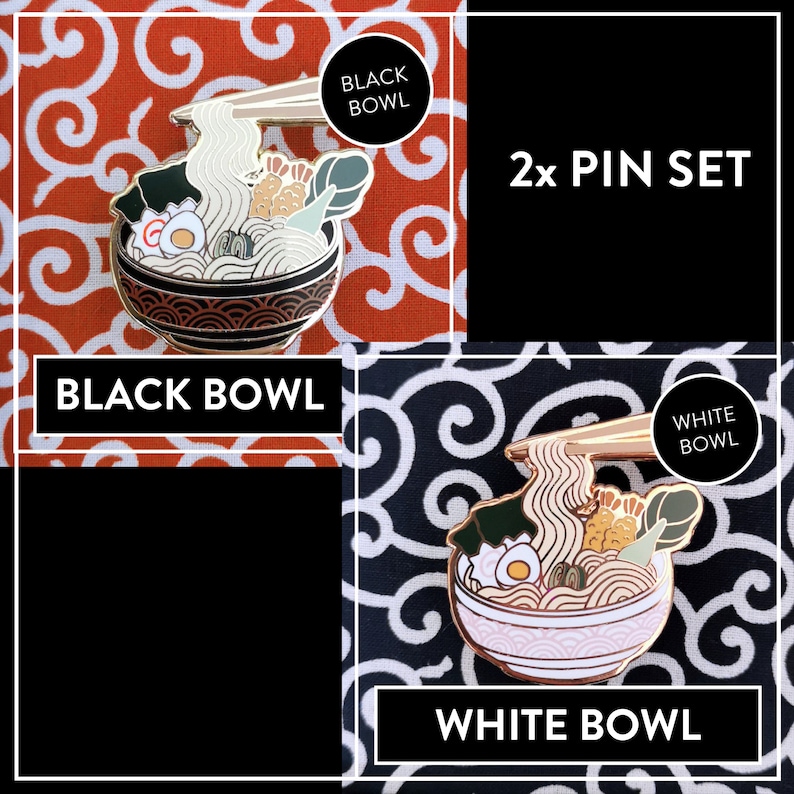 Myuna's Ramen Bowl Pin Cute Japanese Culture Hard Enamel - Etsy