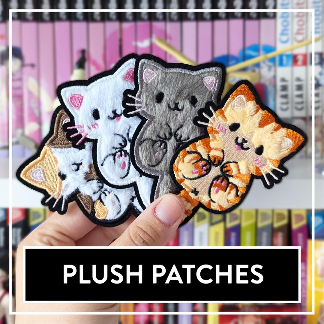 Cute Kitty Plush Patches - Etsy