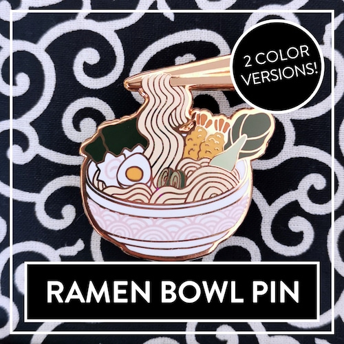 Myuna's Ramen Bowl Pin Cute Japanese Culture Hard Enamel - Etsy