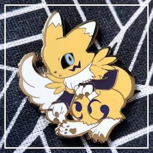 Digimon Renamon Hard Enamel Pin – Cute Digimon Fanart Pin - Etsy