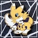 Digimon Renamon Hard Enamel Pin Cute Digimon Fanart Pin - Etsy