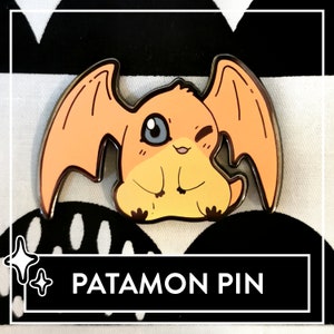 Digimon Patamon Hard Enamel Pin – Cute Digimon Fanart Pin - Etsy