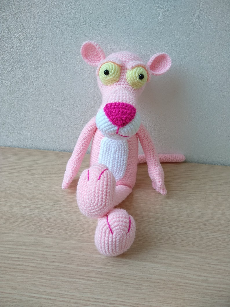 Pink Panther PDF Amigurumi Crochet Pattern by Katerina's Crafty Corner ...