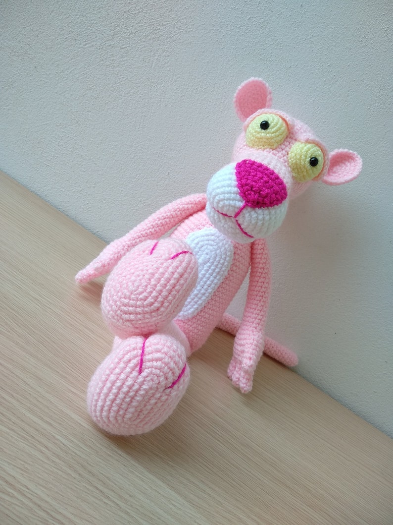 Pink Panther PDF Amigurumi Crochet Pattern by Katerina's Crafty Corner ...