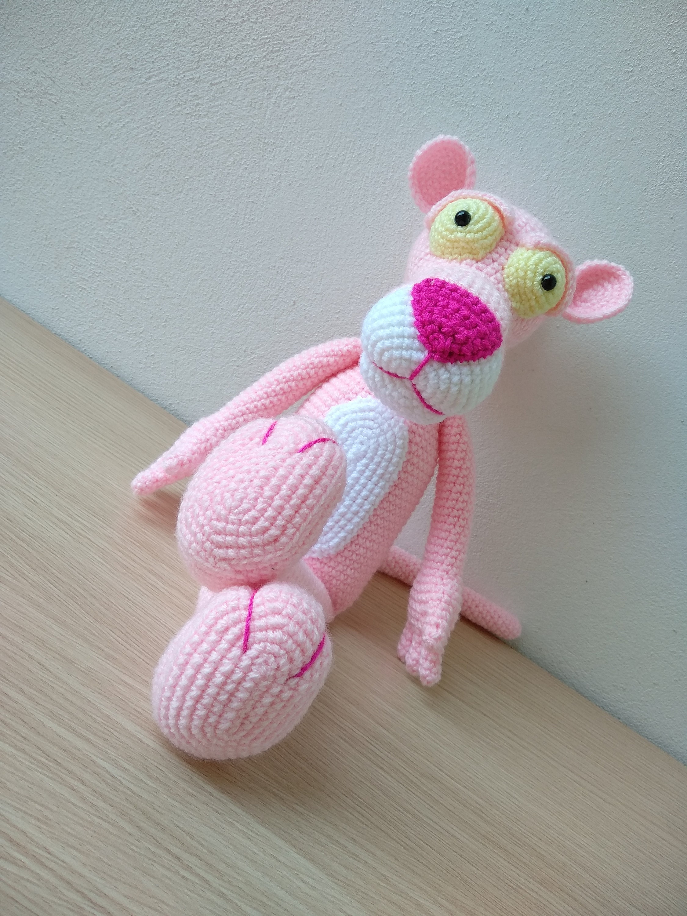 Pink Panther PDF Amigurumi Crochet Pattern by Katerina's Crafty Corner ...