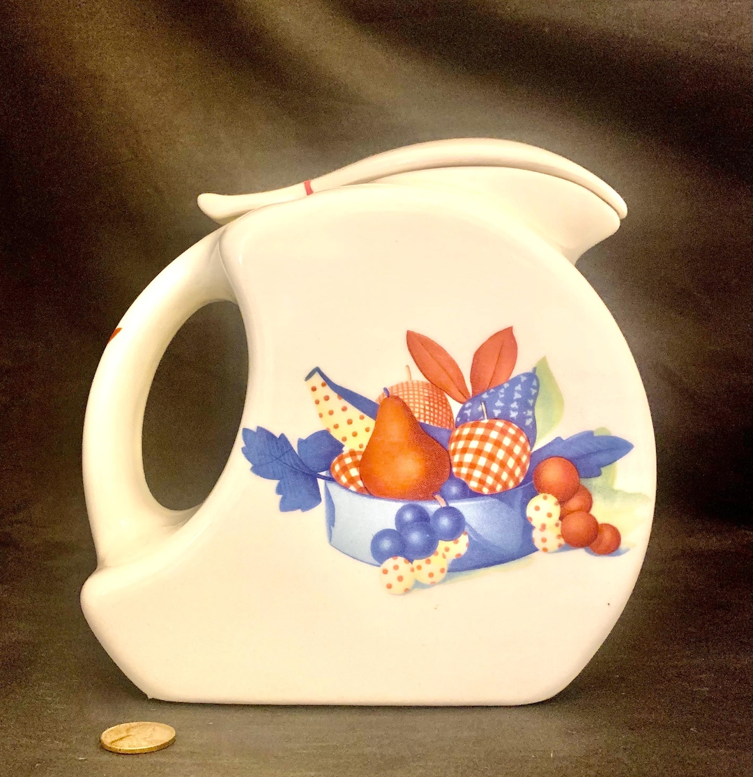 Mid-century Calico Fruit Pitcher Universal Potteries, Inc Cambridge ...