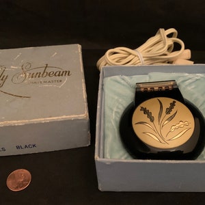 Retro Electric Shaver Lady Sunbeam Shavemaster Model LS Black - Etsy