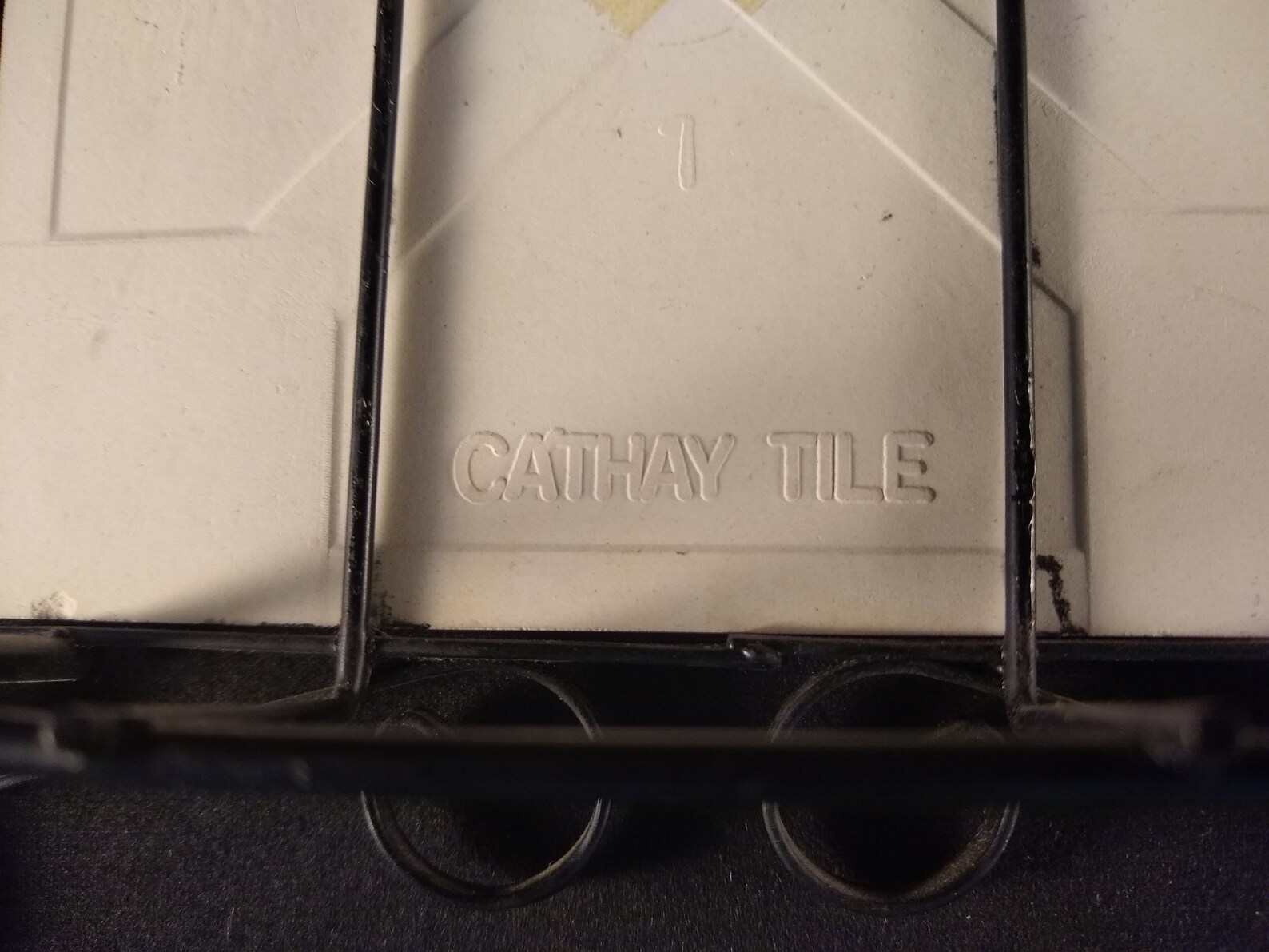 Vintage Napkin Holder Ceramic Cathay Tile Scrolled Metal Frame - Etsy
