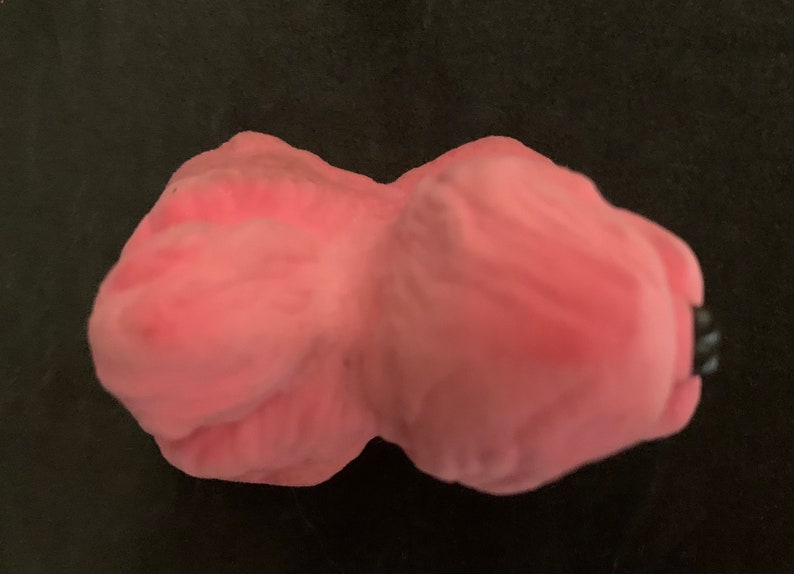 Vintage Little Fuzzy Flocked Dog Pink Jewelry Pendant Holder - Etsy