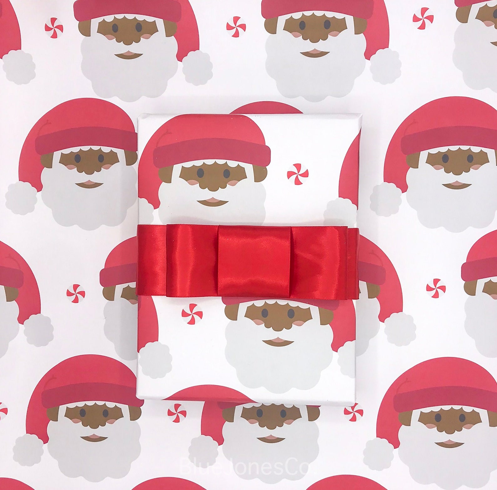 Black Santa Claus Luxury Christmas Wrapping Paper African - Etsy