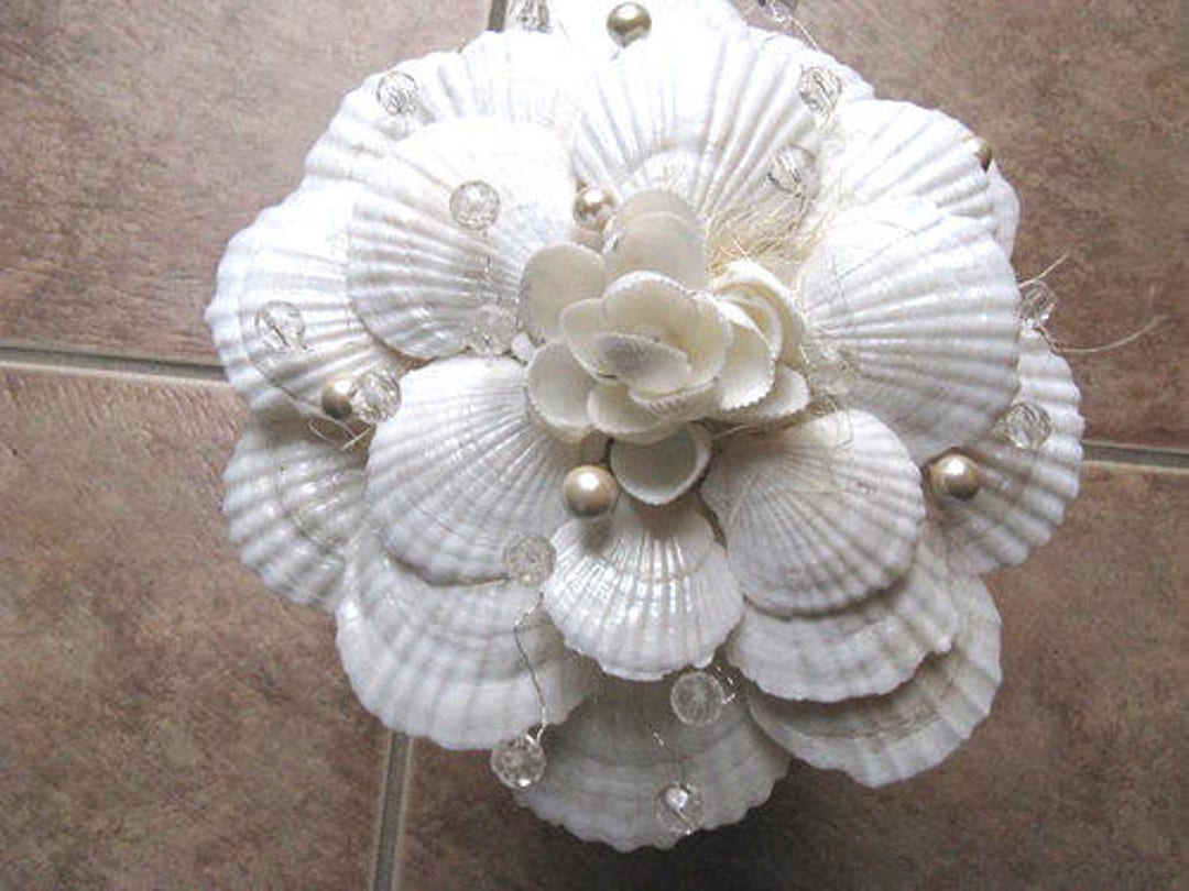 Bridal Seashell Bouquet Tropical Bouquet Beach Bouquet - Etsy