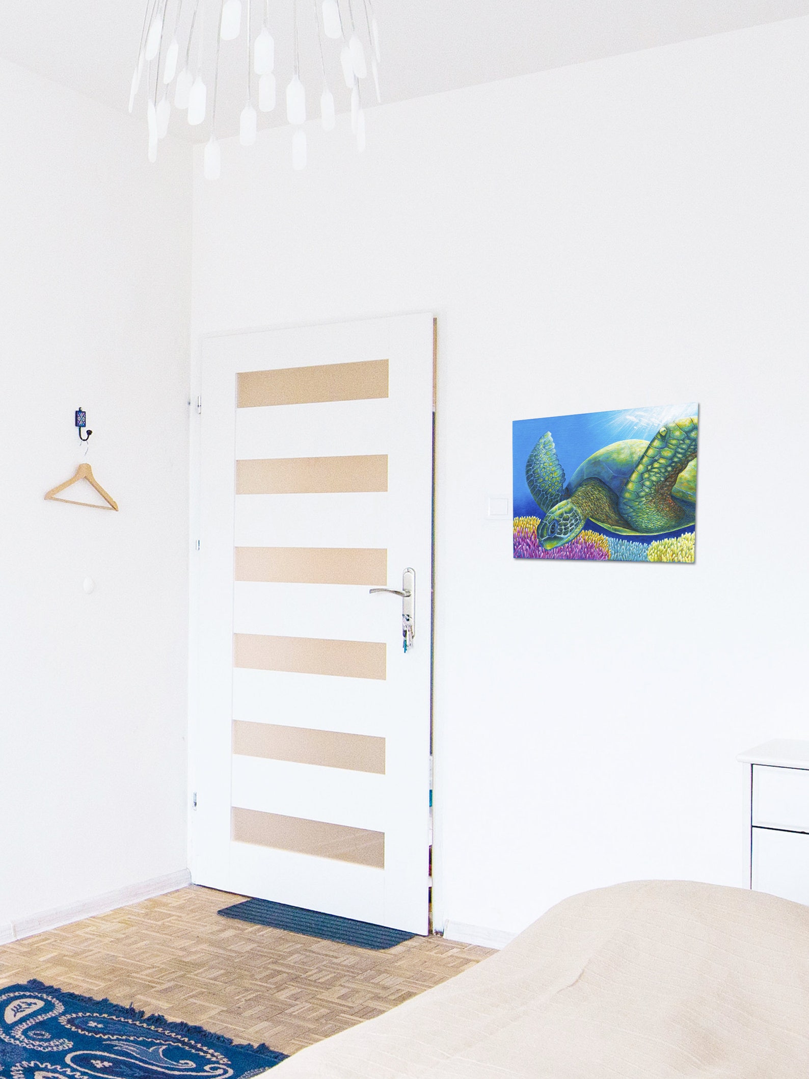 Sea Turtle Expressionism Painting Art Acrylic Original // - Etsy