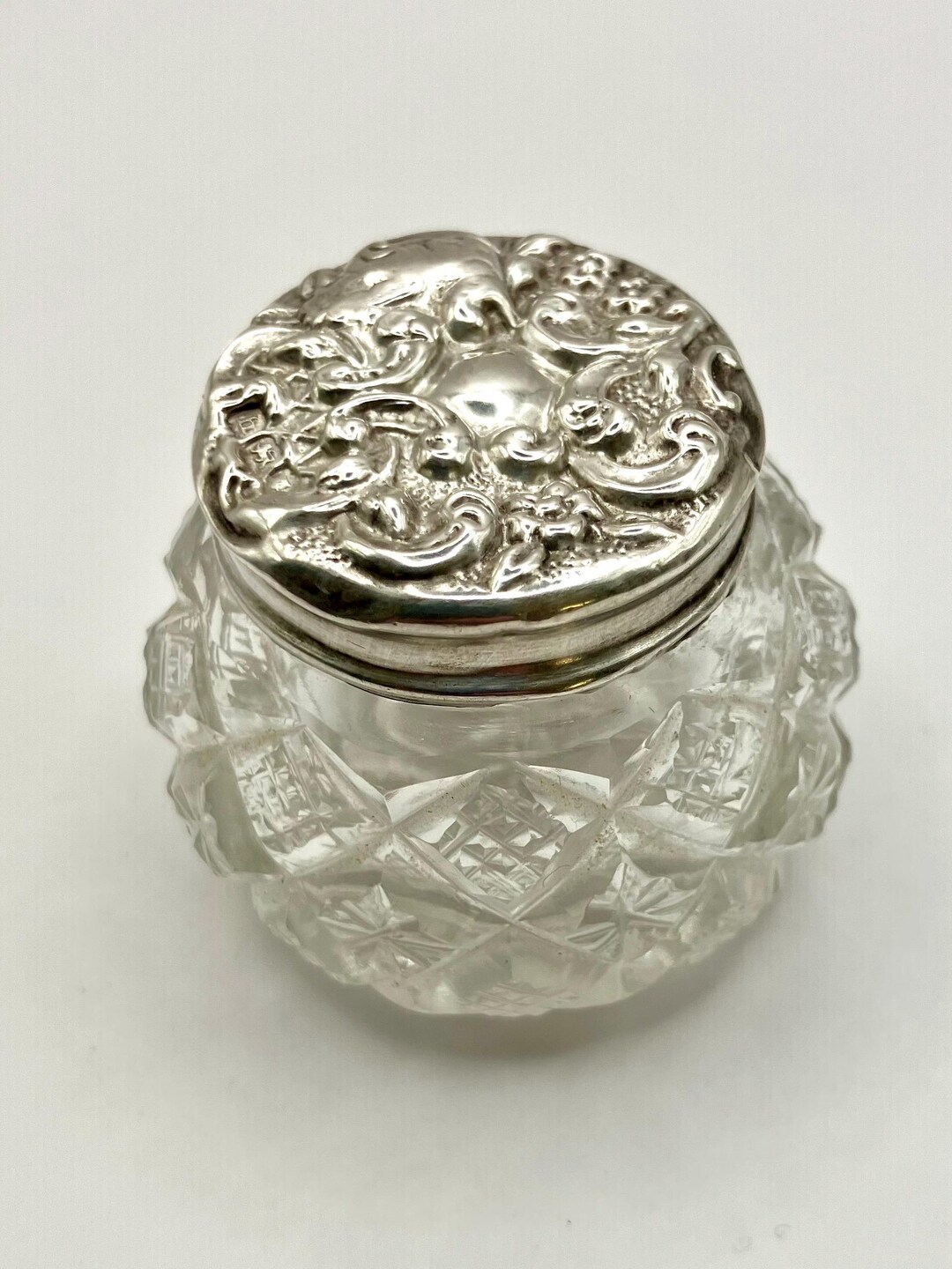Antique Silver Topped Rouge Pot - Hallmarked London, 1897 - Etsy
