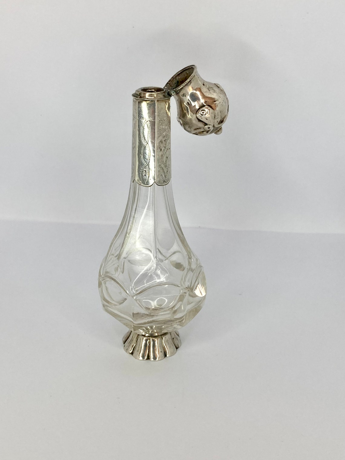 Antique Hallmarked Dutch Crystal Perfume Bottle Circa 1880s - Etsy
