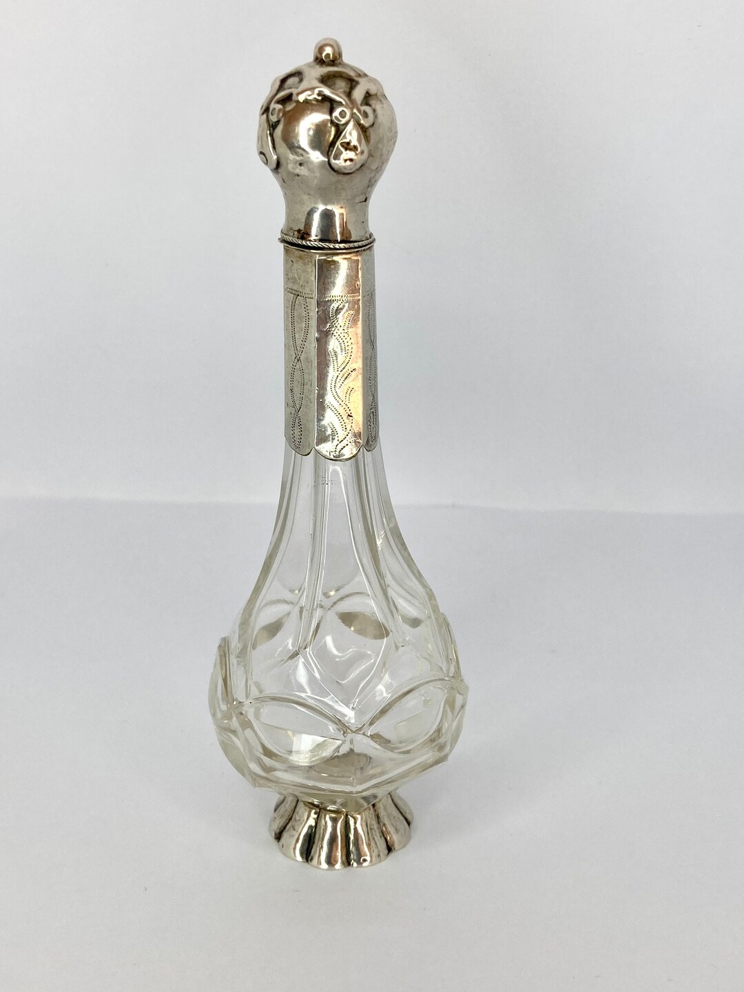 Antique Hallmarked Dutch Crystal Perfume Bottle Circa 1880s - Etsy