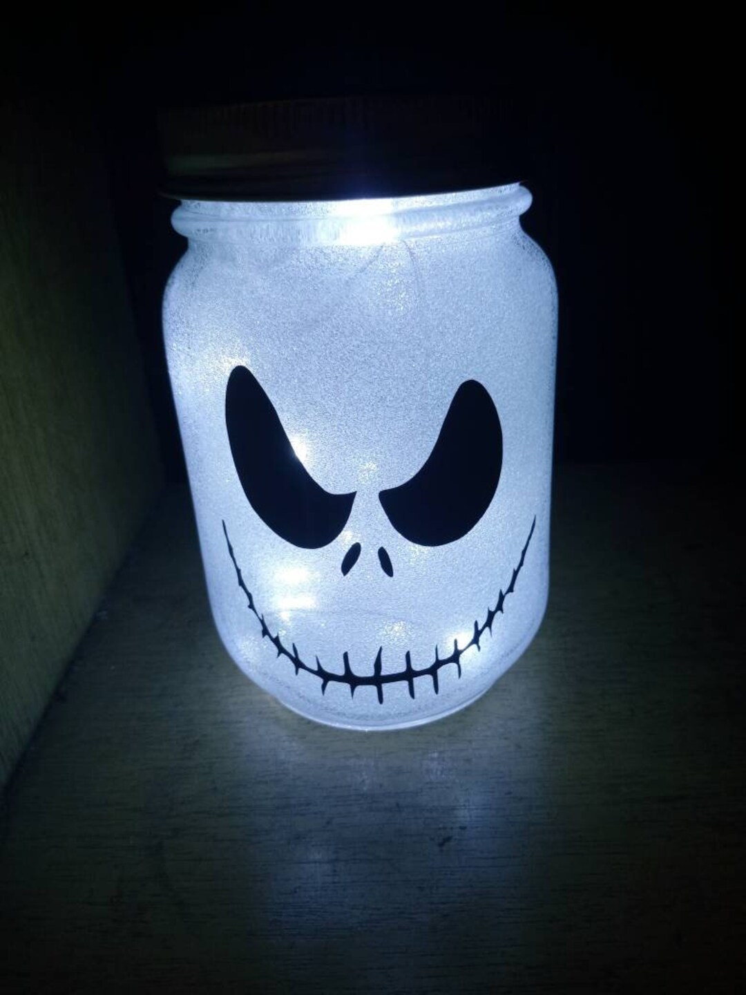 Jack Skellington Lighted Jar - Etsy