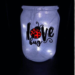 Love Bug Lighted Jar/ Love/valentine - Etsy
