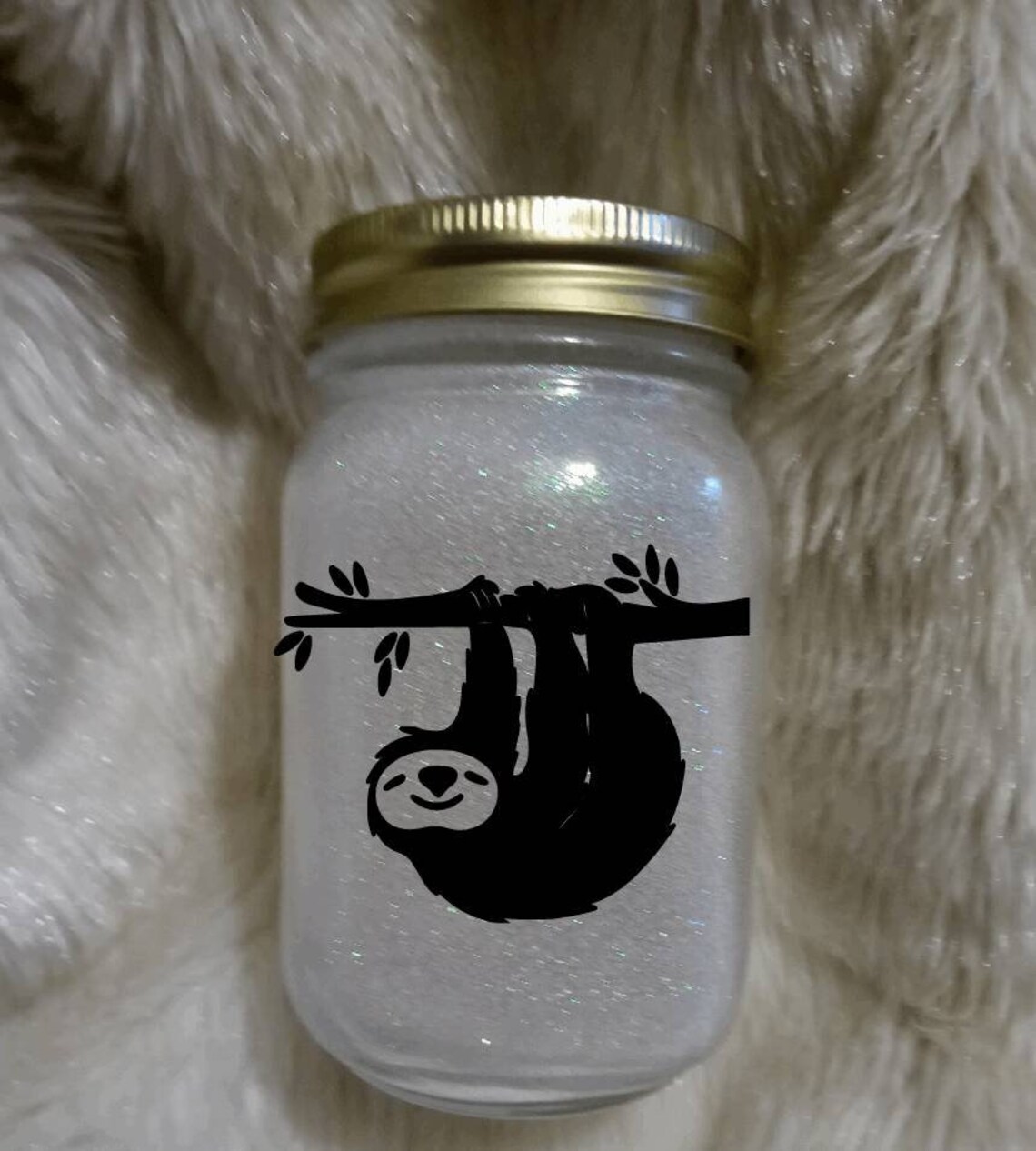 Sloth Lighted Jar - Etsy