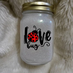 Love Bug Lighted Jar/ Love/valentine - Etsy