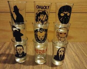 Horror Shot Glasses - Etsy