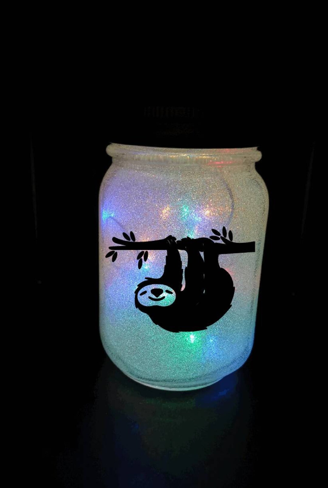 Sloth Lighted Jar - Etsy