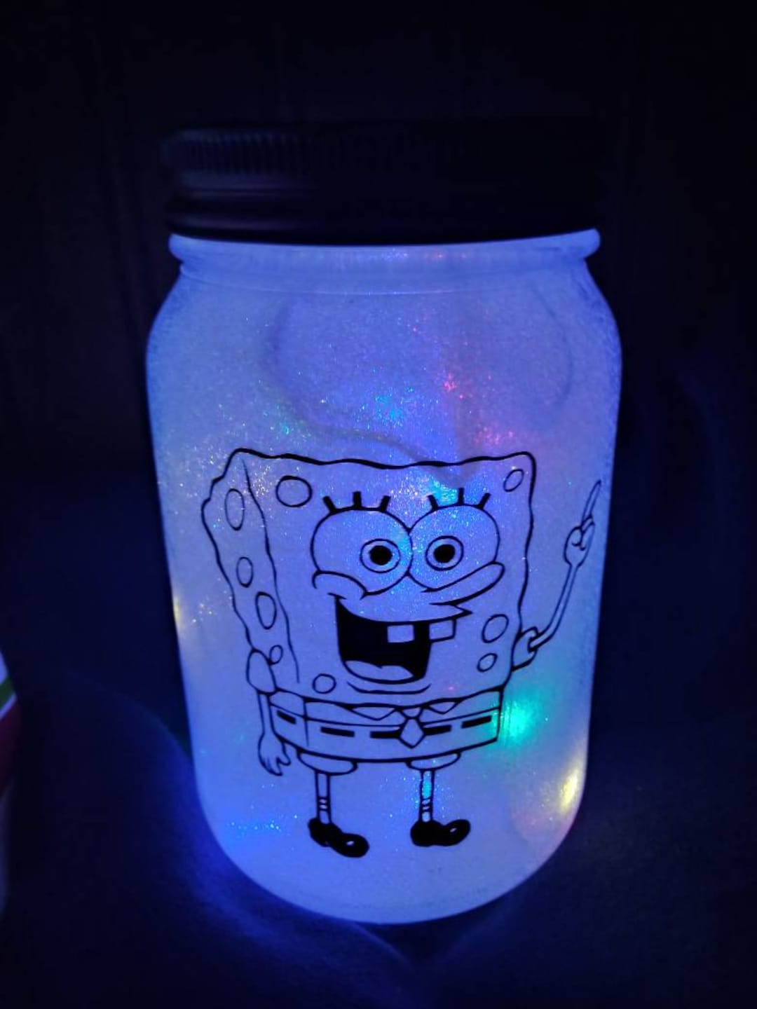 Spongebob Lighted Jar - Etsy