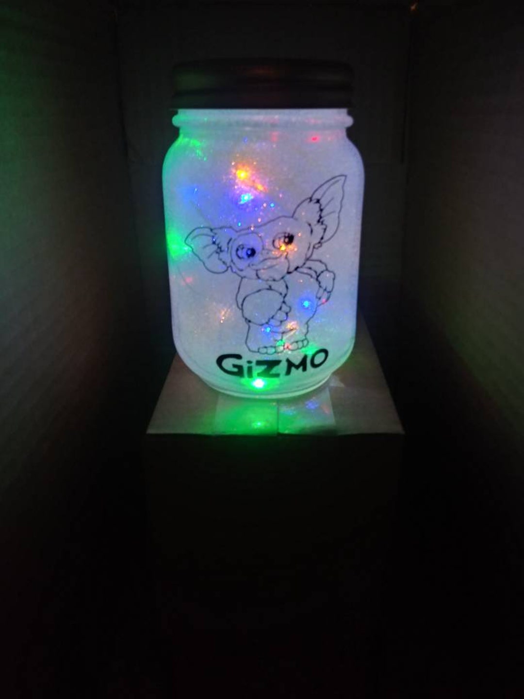 Gizmo/gremlins/mogwai Lighted Jar - Etsy
