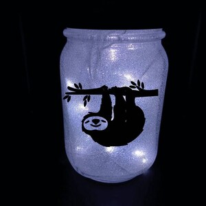 Sloth Lighted Jar - Etsy