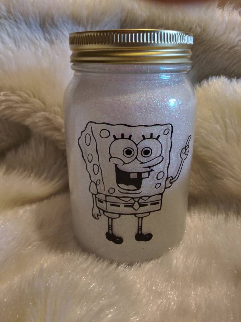 Spongebob Lighted Jar | Etsy