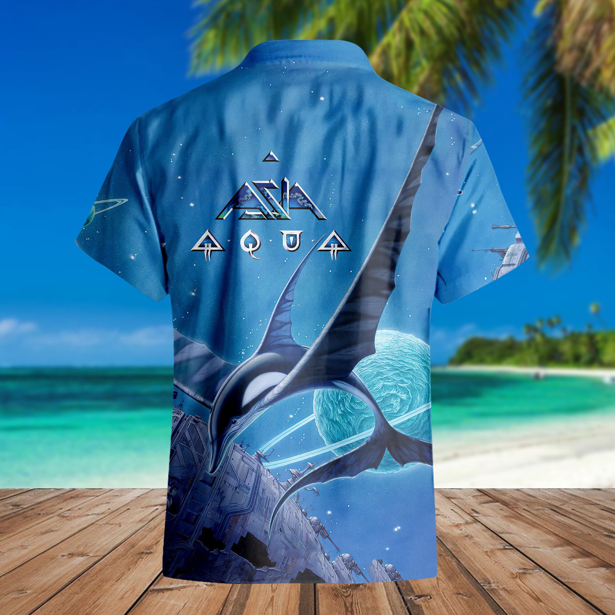 Asia band Aqua Short Sleeve Hawaiian Shirt sold by Gary Watson | SKU ...