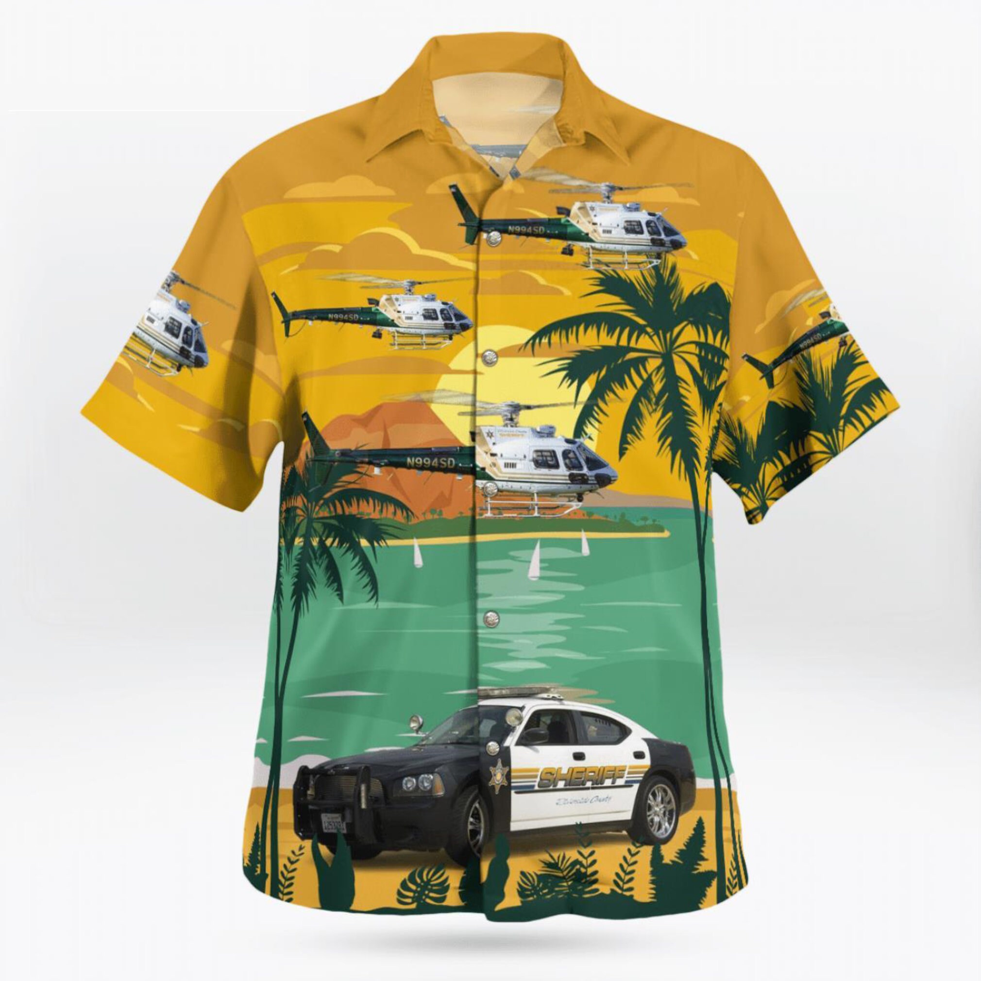 Riverside County Hawaiian Shirt, Sheriff California Eurocopter As ...