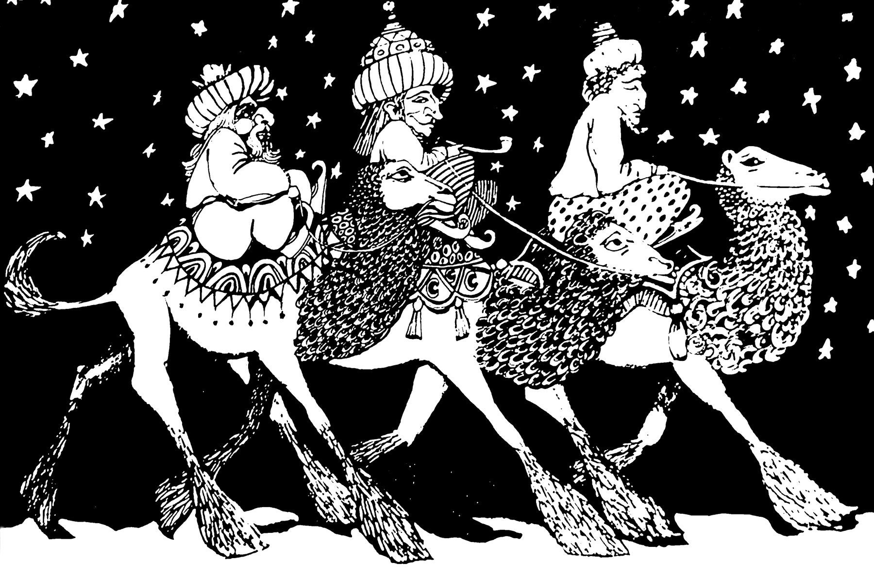 Three Kings Christmas Card - Etsy