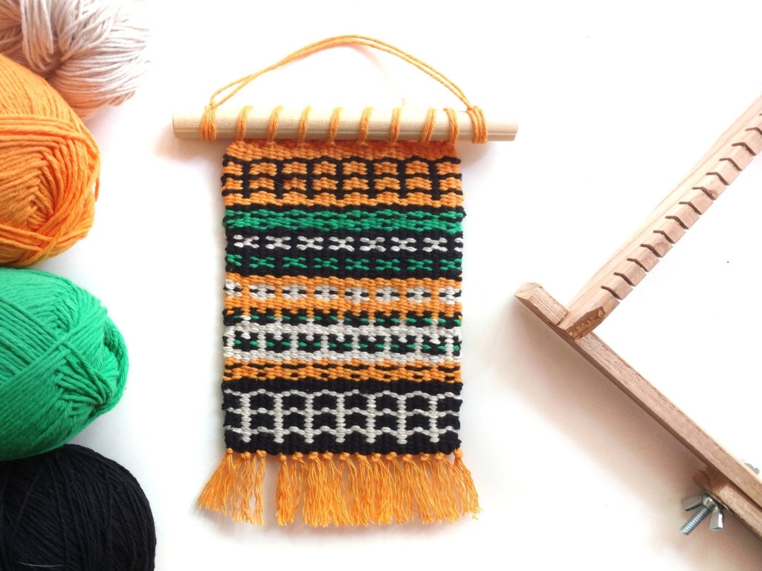 Halloween Krokbragd Weaving Pattern for Frame Loom - Weave a Spooky ...