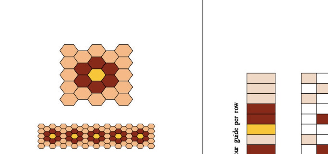 Flowers Krokbragd Motif Grid for Frame Loom Scandinavian Weaving ...