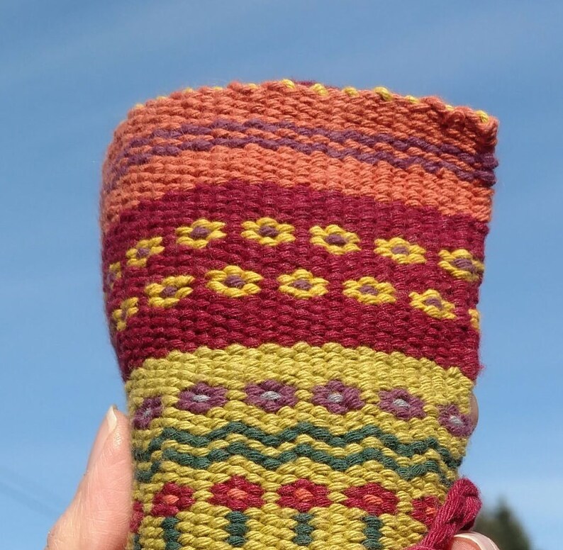 Flowers Krokbragd Motif Grid for Frame Loom Scandinavian Weaving ...