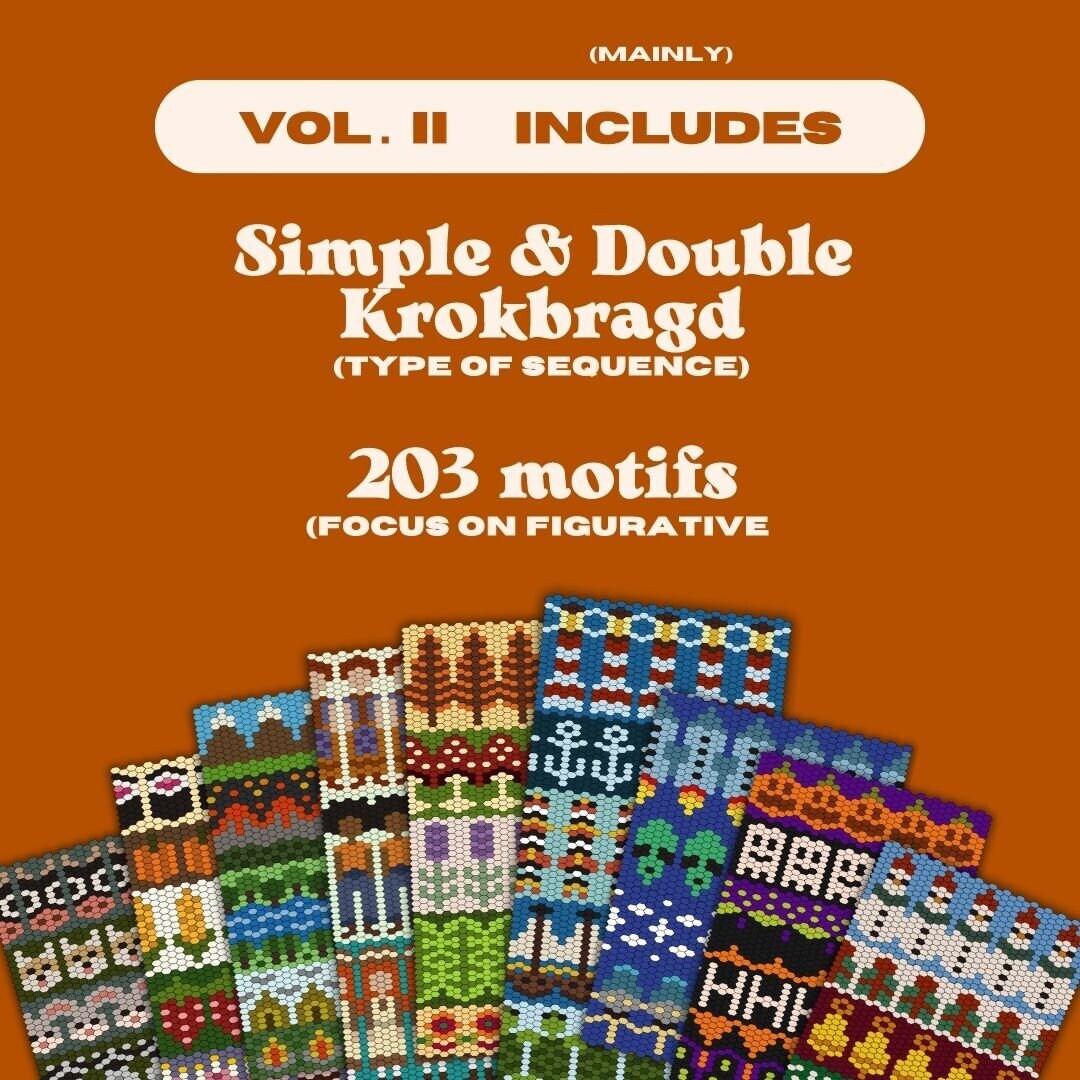 Ebooks Volume I + II KROKBRAGD Weaving - 339 Motifs + 4 Full Pattern ...