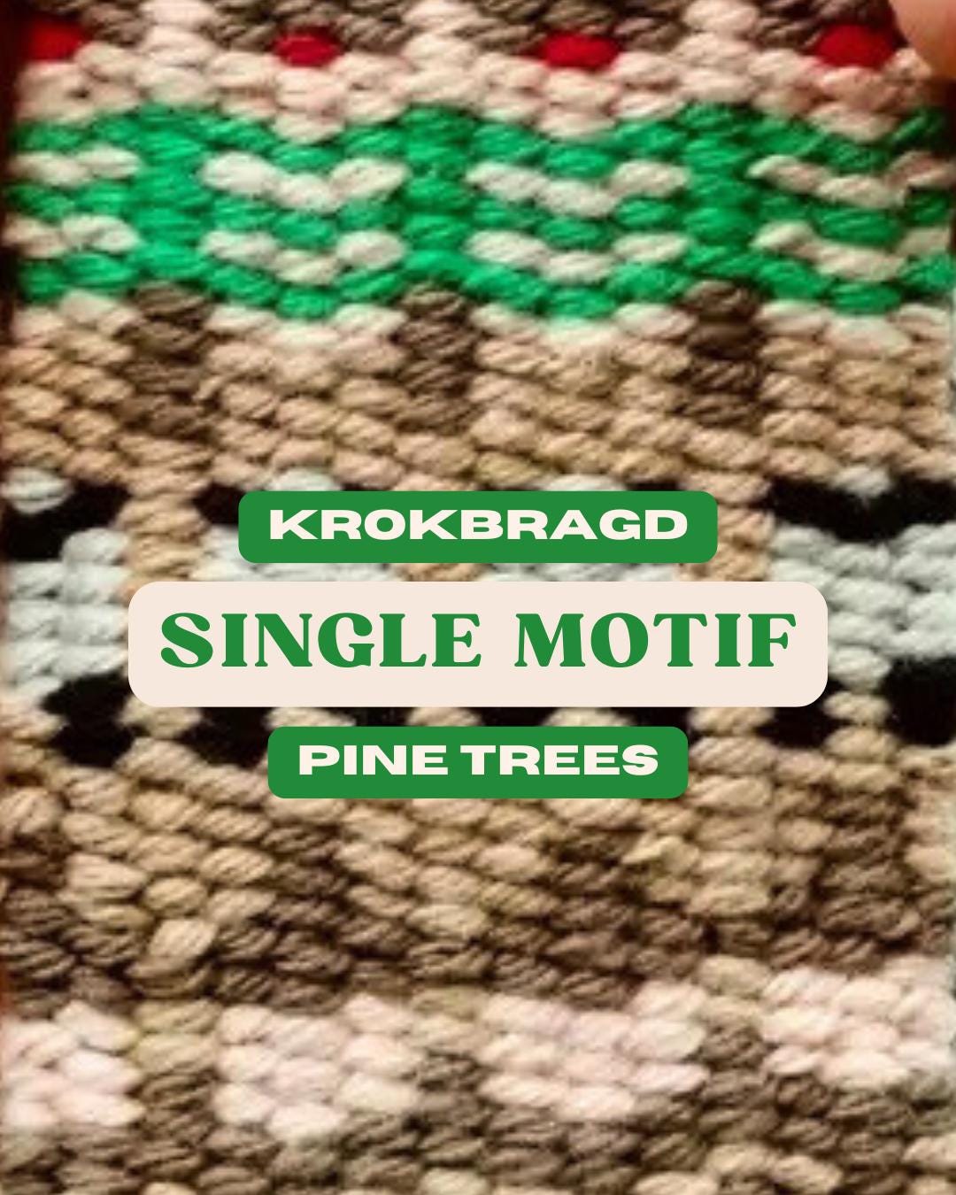 Pine Tree Krokbragd Motif Grid for Frame Loom Scandinavian Weaving ...