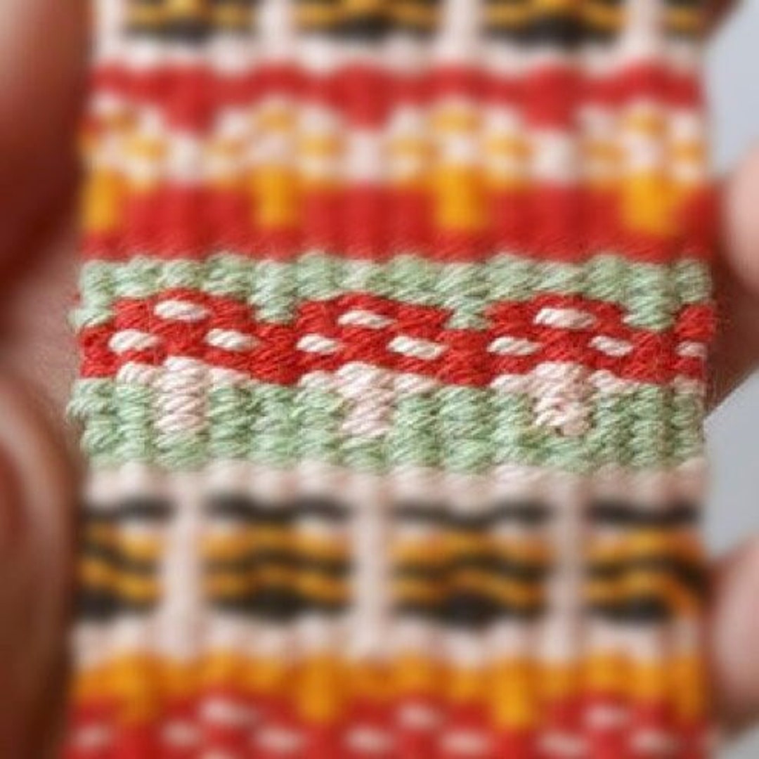 Mushrooms Krokbragd Motif Grid for Frame Loom Scandinavian Weaving ...