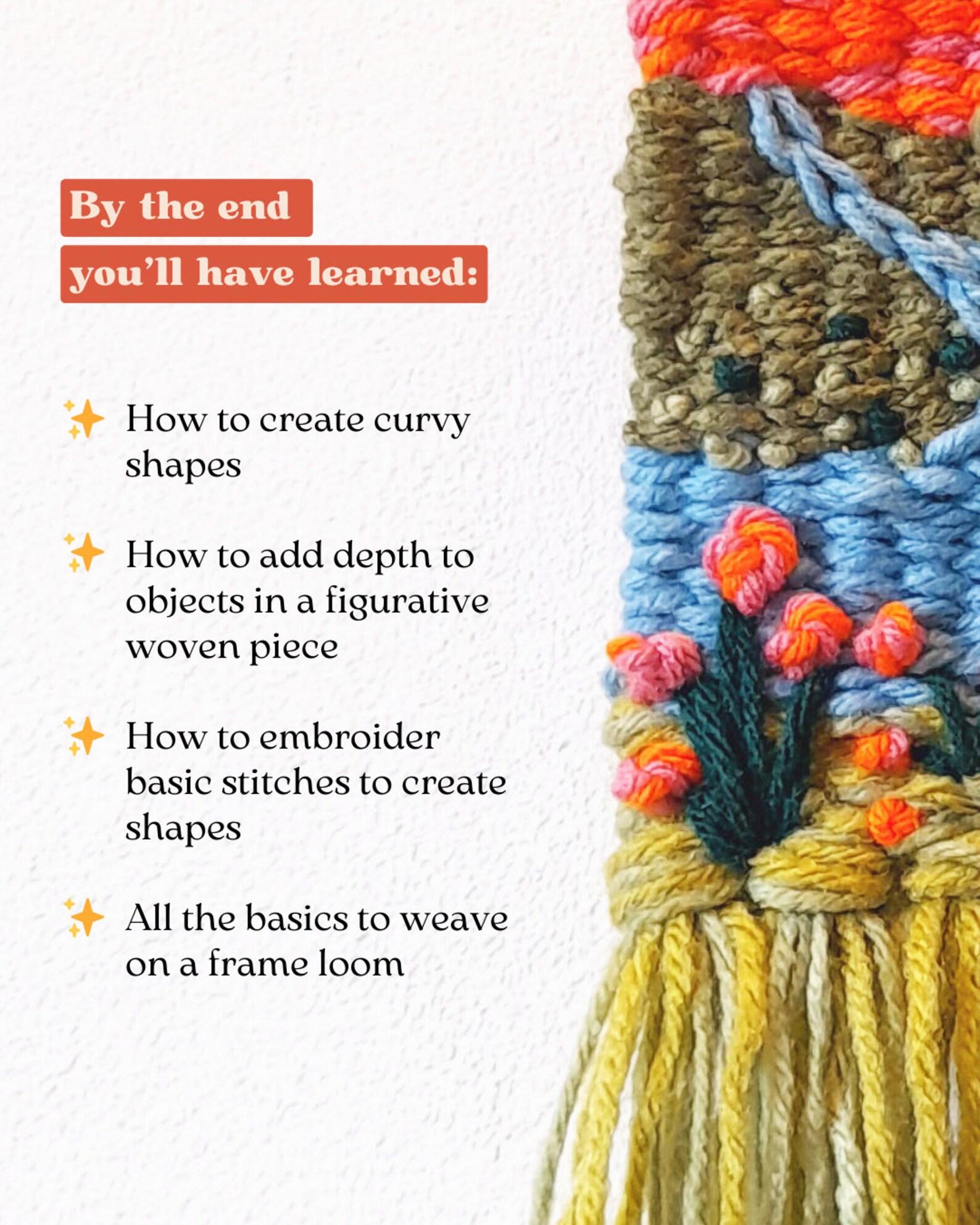 Landscape Online Weaving Class - Video Tutorial + Guide - Frame Loom ...
