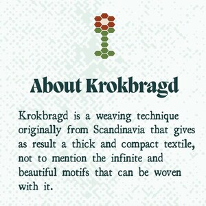 Krokbragd Bookmark Woven on a Frame Loom - Forest Inspired Pattern ...