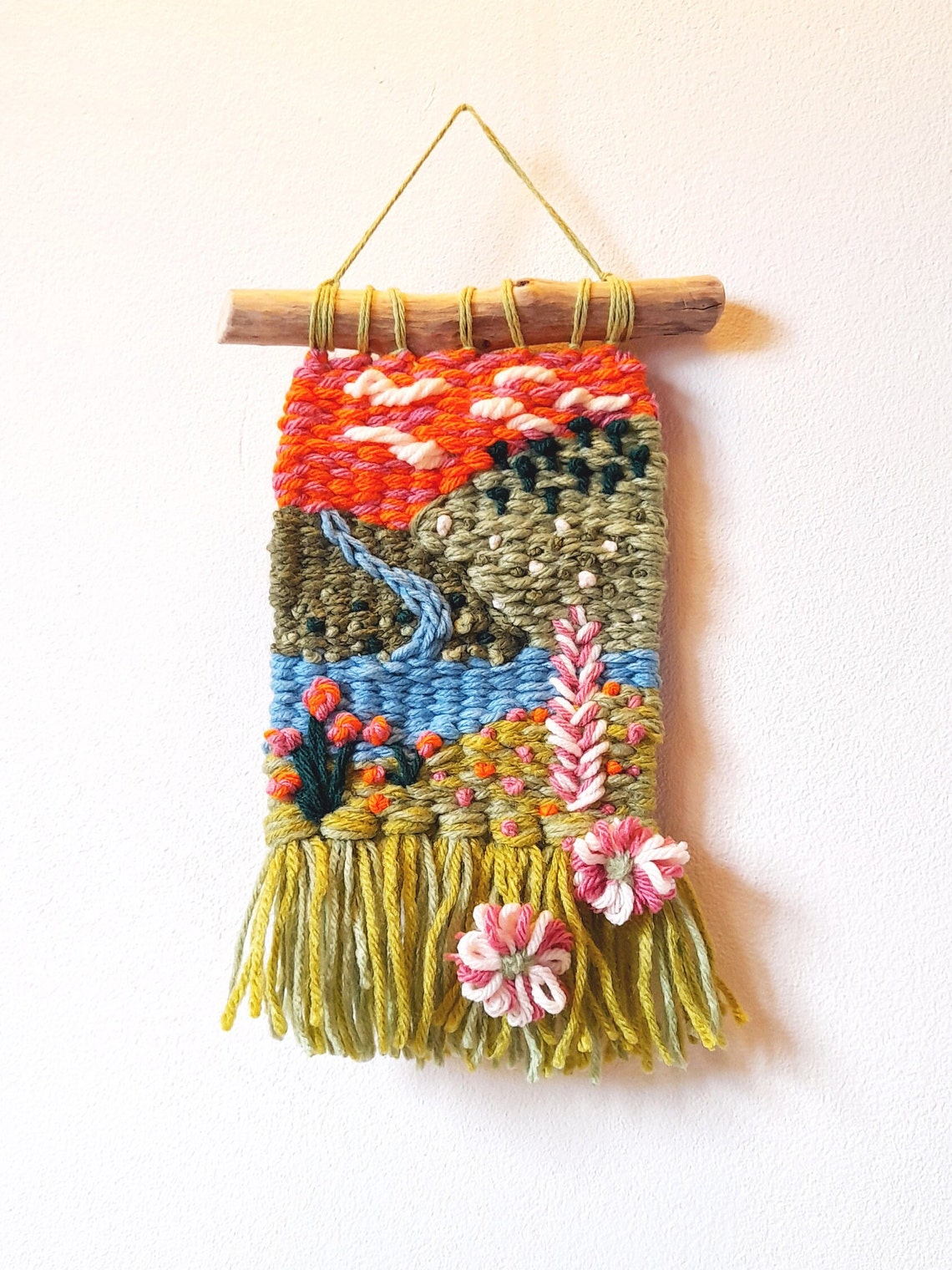 Landscape Online Weaving Class - Video Tutorial + Guide - Frame Loom ...