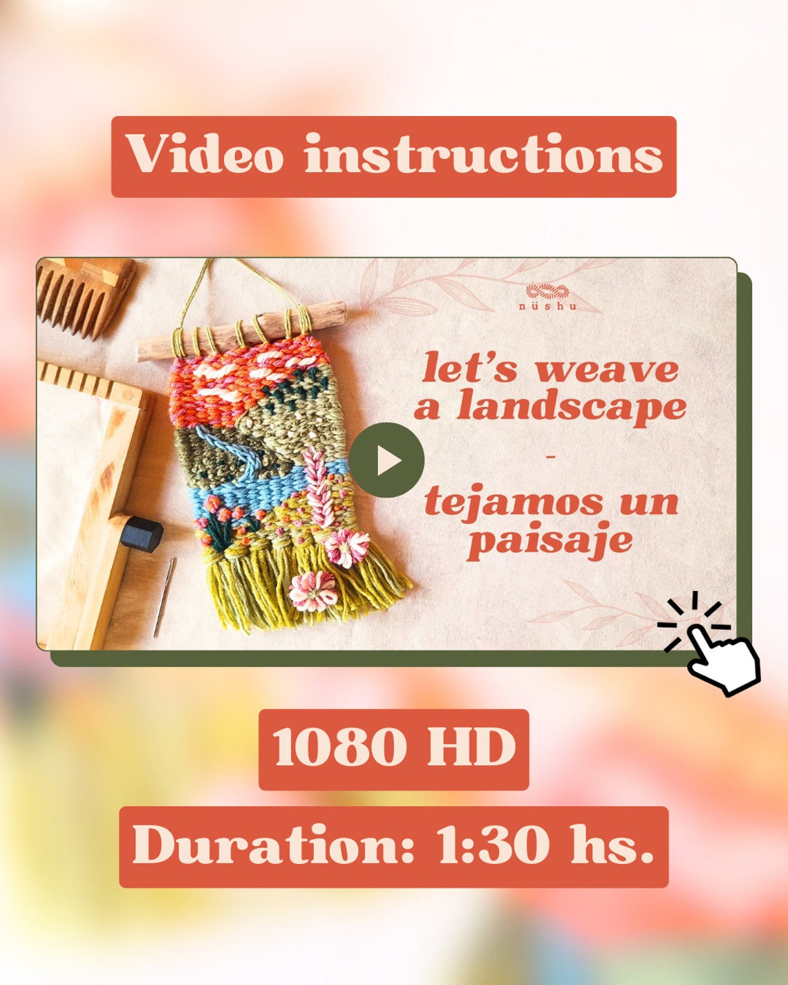 Landscape Online Weaving Class - Video Tutorial + Guide - Frame Loom ...